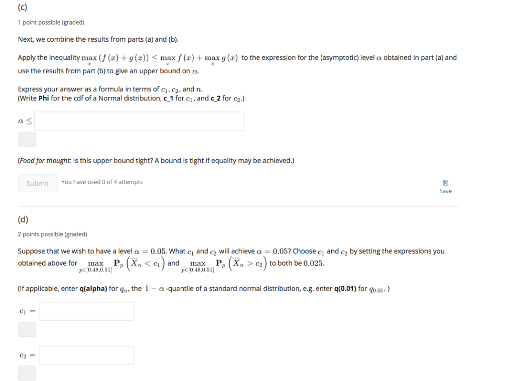 Solved Let Xi Xn Be I I D Bernoulli Random Variables With