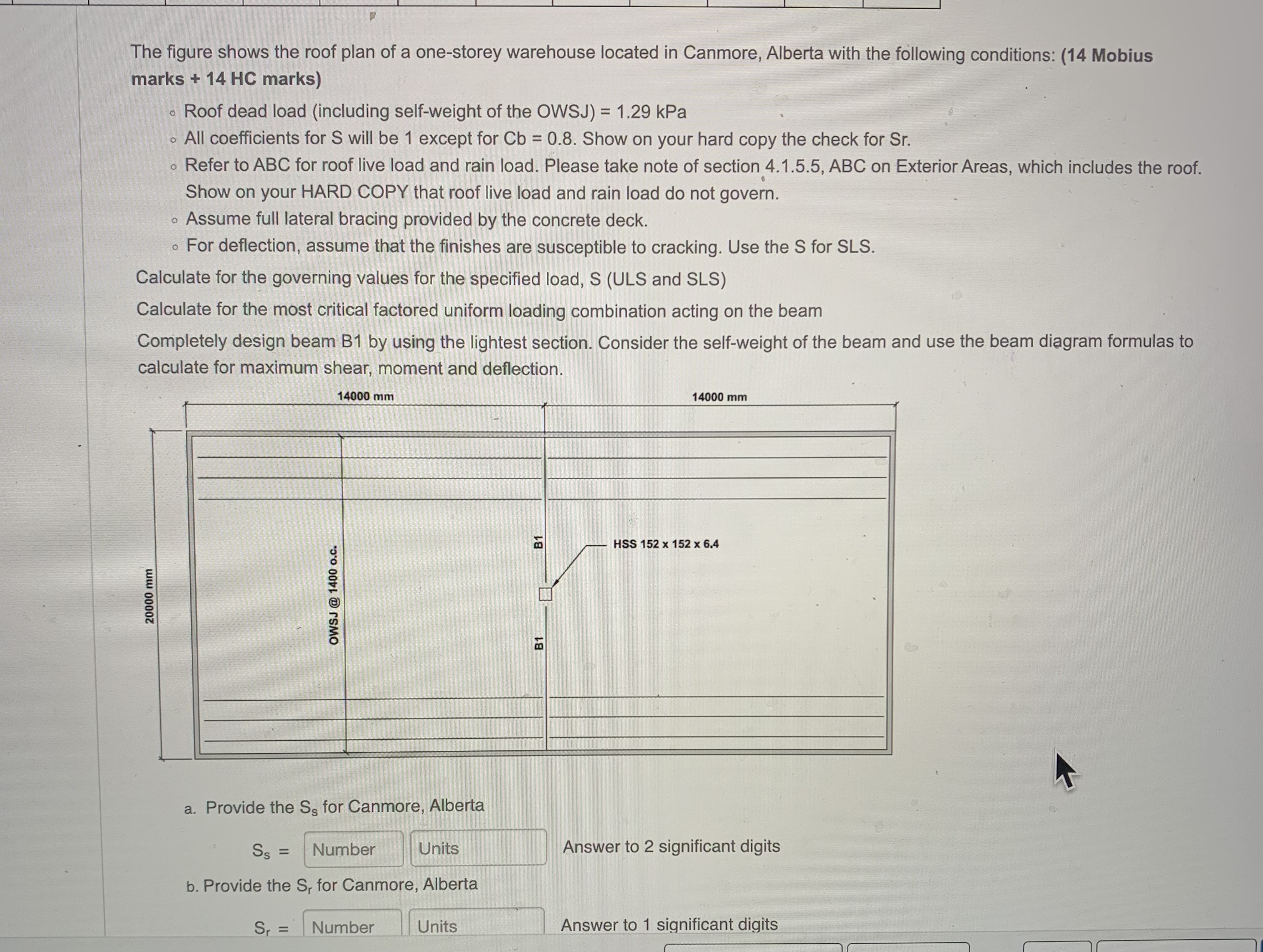 Solved The figure shows the roof plan of a one-storey | Chegg.com