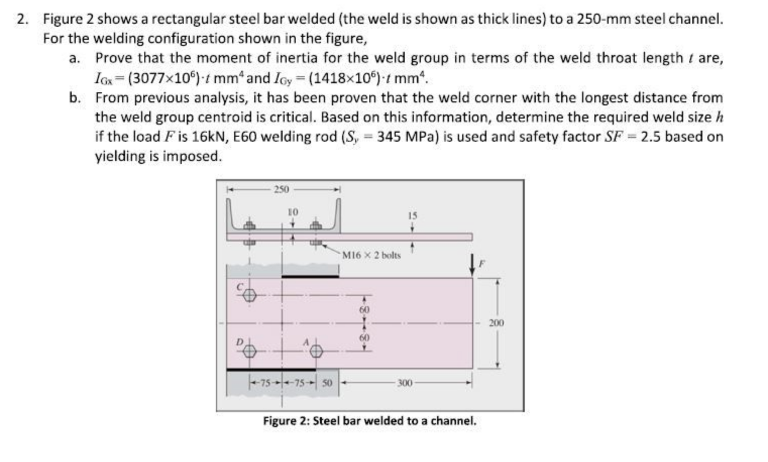 Solved Mechanical Engineering (Component Design) | Chegg.com