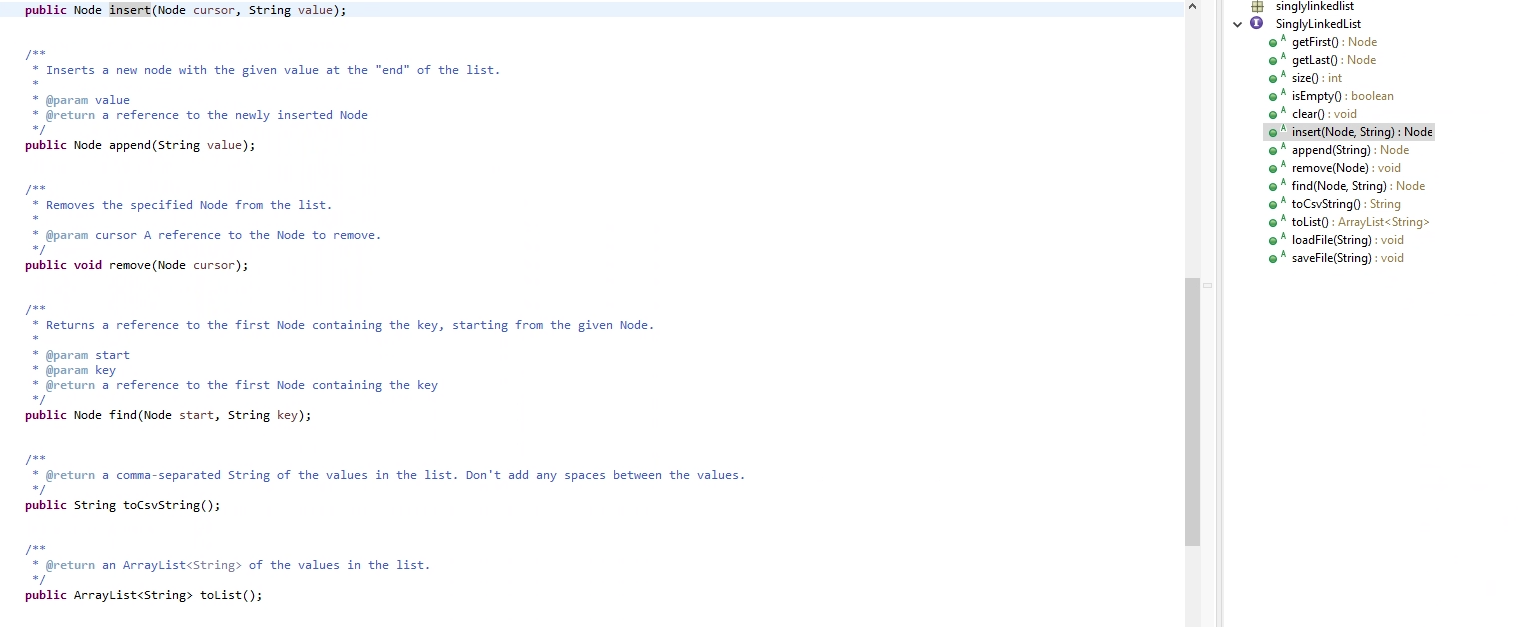 THIS 3. The Node class: a. The Basic SinglyLinkedList | Chegg.com