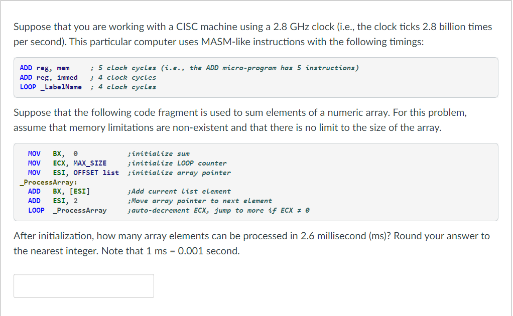 Solved Suppose that you are working with a CISC machine | Chegg.com