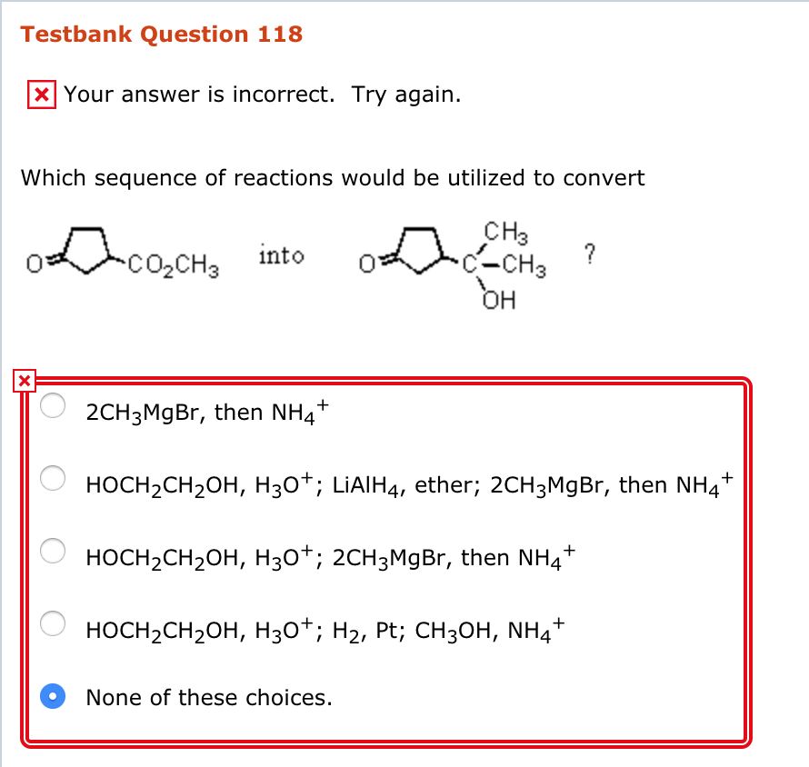Solved Testbank Question 118 xYour answer is incorrect. Try | Chegg.com Solved Testbank Question 118 xYour answer is incorrect. Try | Chegg.com