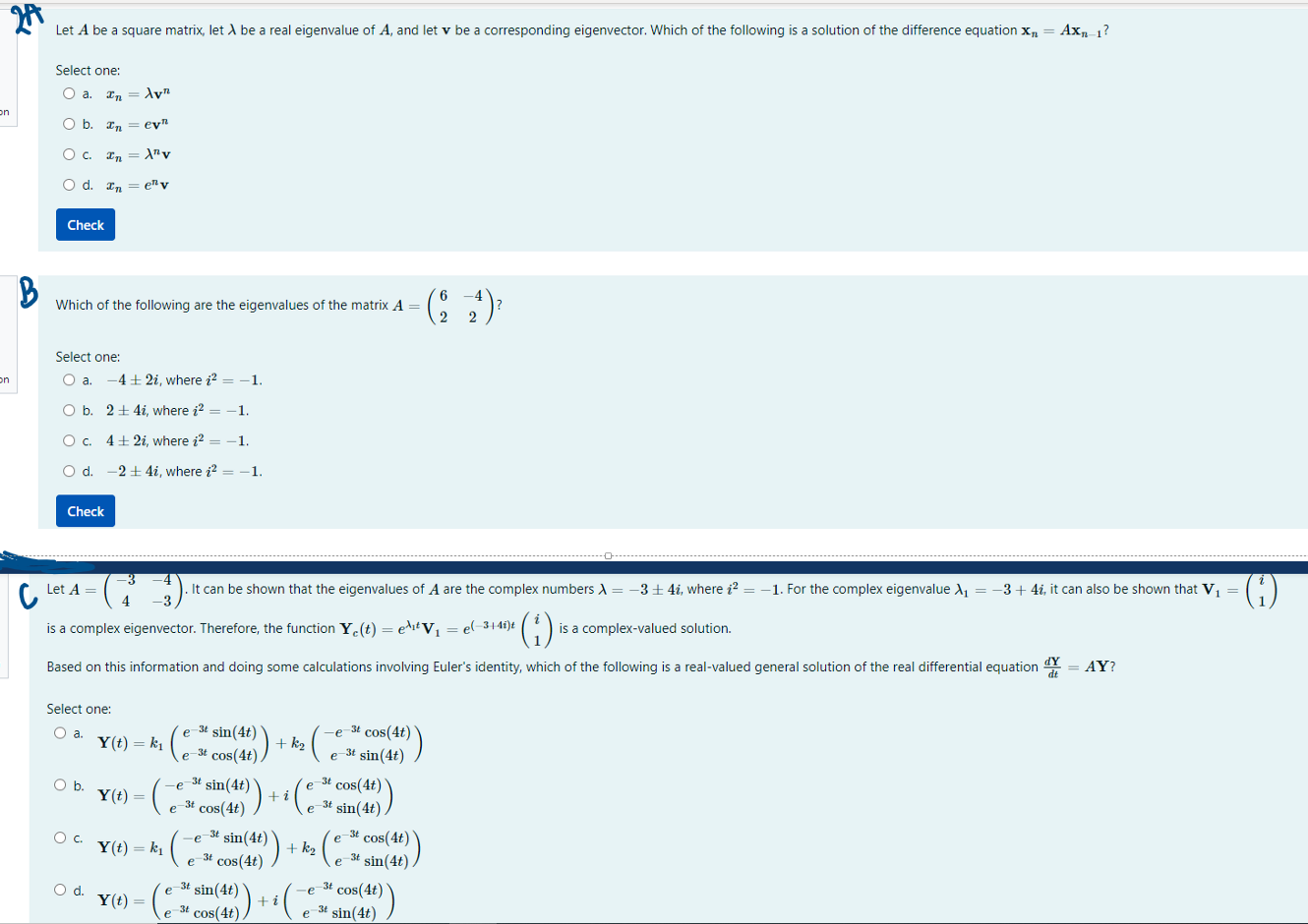 Solved Let A be a square matrix, let λ be a real eigenvalue | Chegg.com