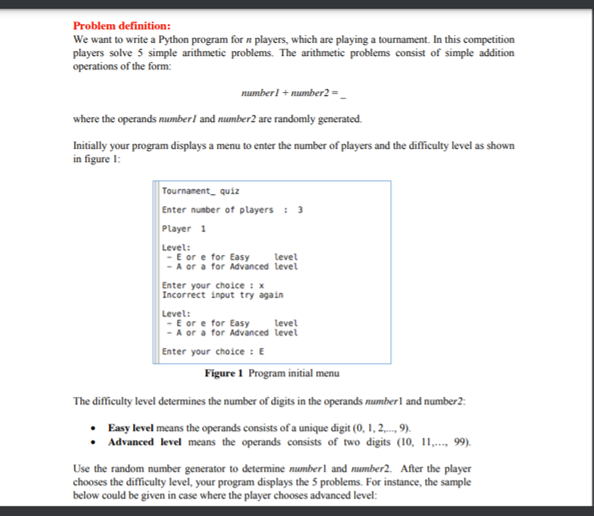 Solved Problem definition: We want to write a Python program | Chegg.com