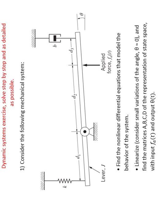 Dynamic systems exercise, solve step by step and as | Chegg.com