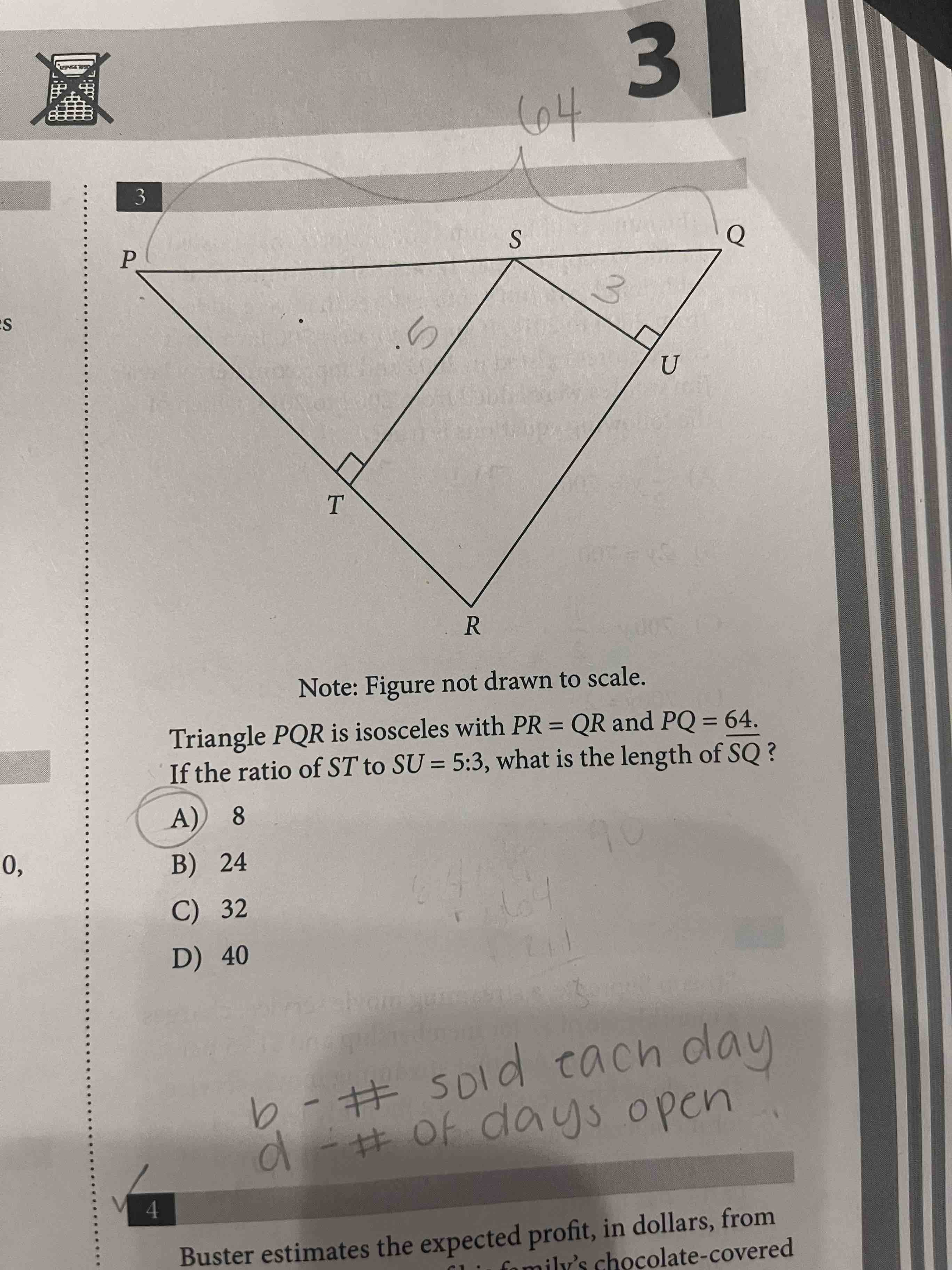 Note: Figure not drawn to scale. Triangle PQR is | Chegg.com