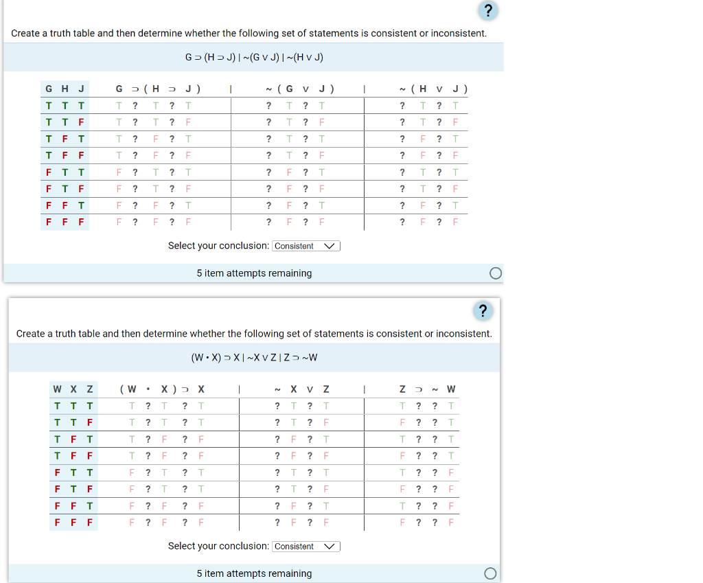 Solved Create a truth table and then determine whether the | Chegg.com