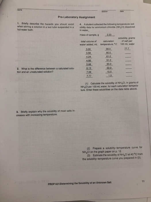Solved Pre-Laboratory Assignment 1. Briefly describe the | Chegg.com