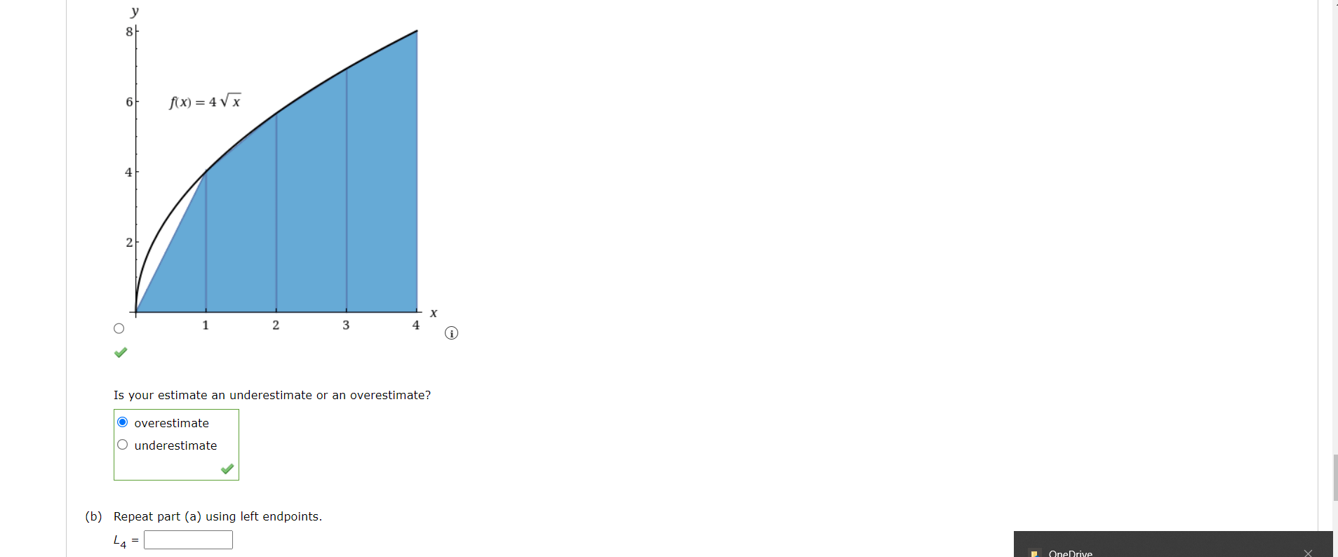 Solved R4= Sketch the graph and the rectangles.Is your | Chegg.com