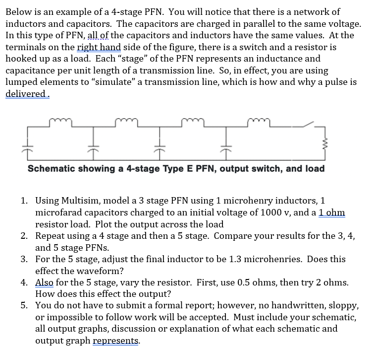 Below is an example of a 4-stage PFN. You will notice | Chegg.com
