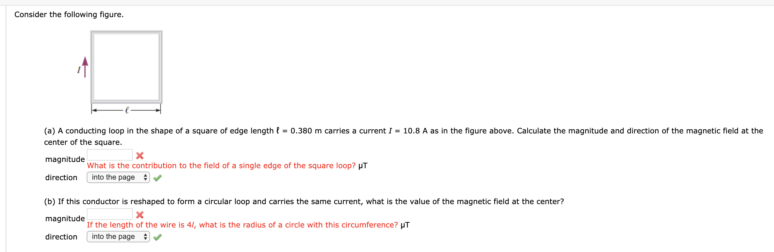 Solved Consider the following figure. (a) A conducting loop | Chegg.com