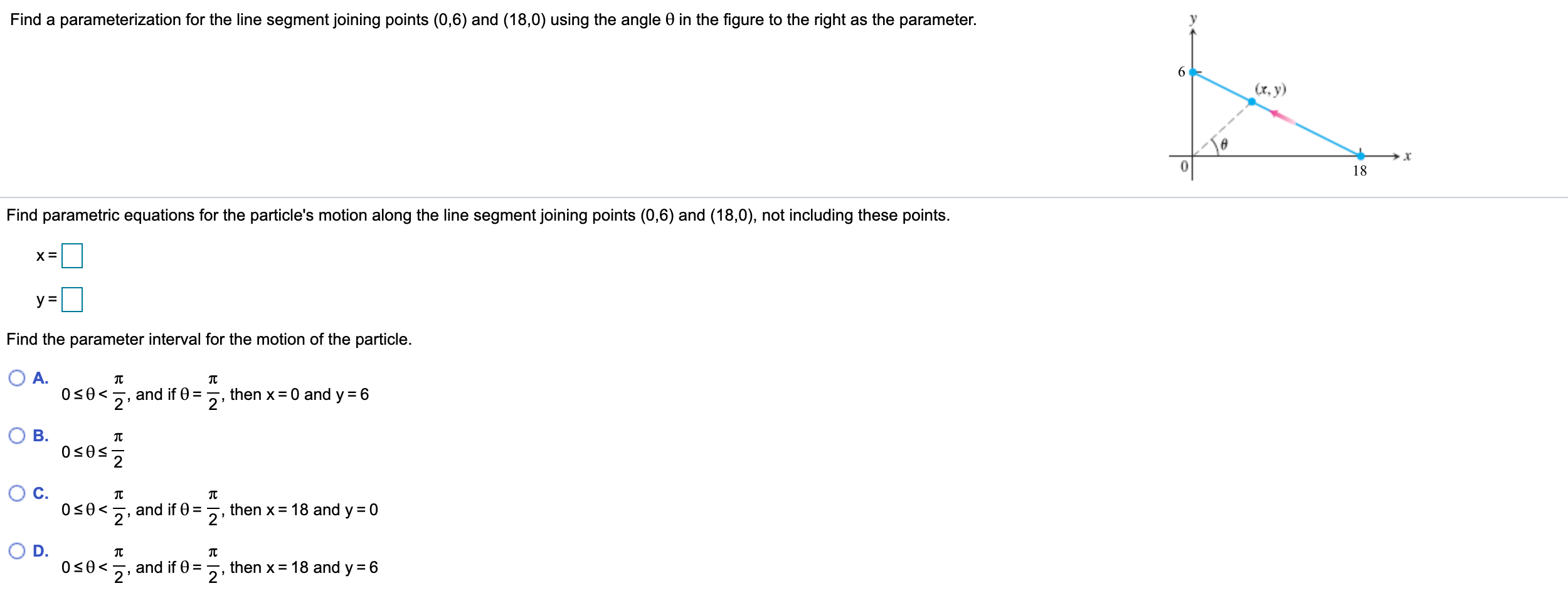 Solved Find a parameterization for the line segment joining | Chegg.com