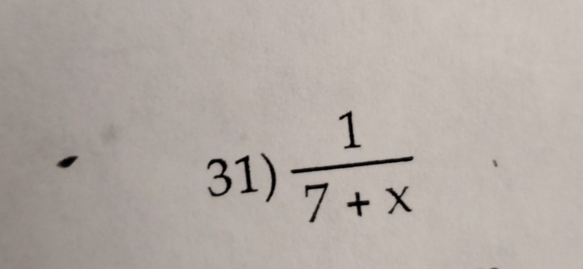 Solved 1 31)7x | Chegg.com