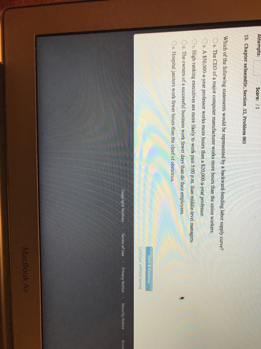 Solved Attempts Score: /1 13. Chapter se3sem05r, Section.12, | Chegg.com