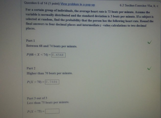Solved Question 7 of 14 (1 point) View problem in a pop-up | Chegg.com