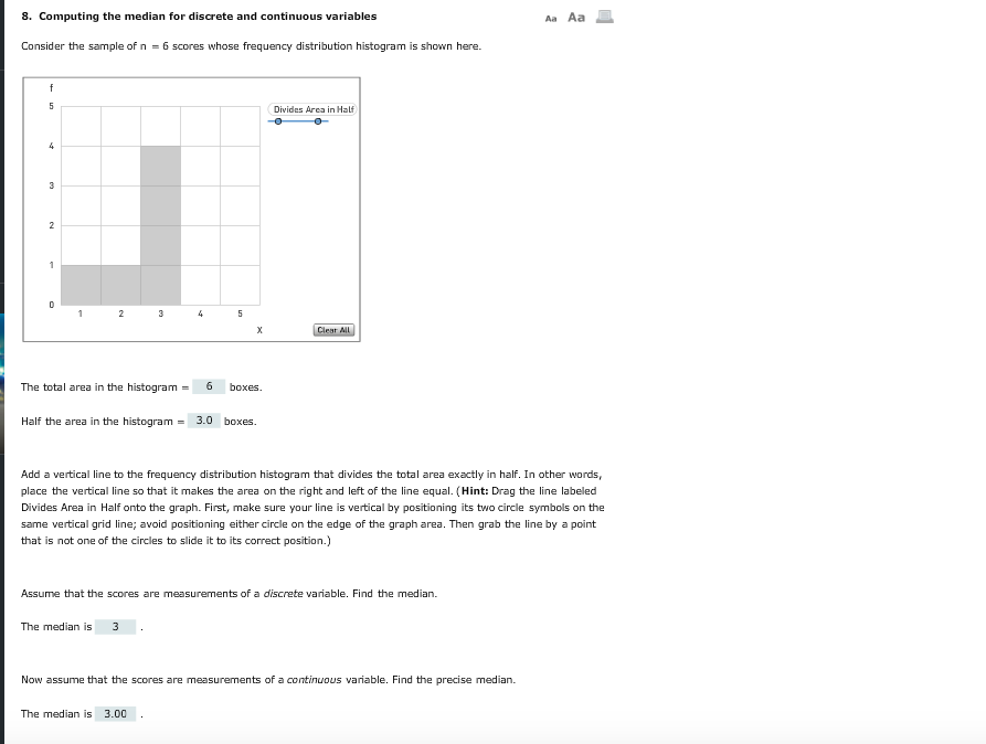 Solved 8. Computing the median for discrete and continuous | Chegg.com