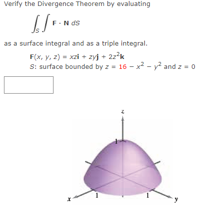 Solved Verify the Divergence Theorem by evaluating F.NO N ds | Chegg.com