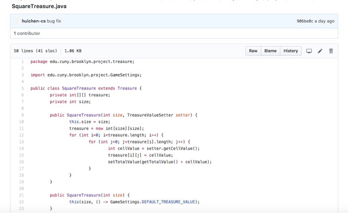Solved Proejct 2: The Enhanced "Treasure Hunt Game a | Chegg.com
