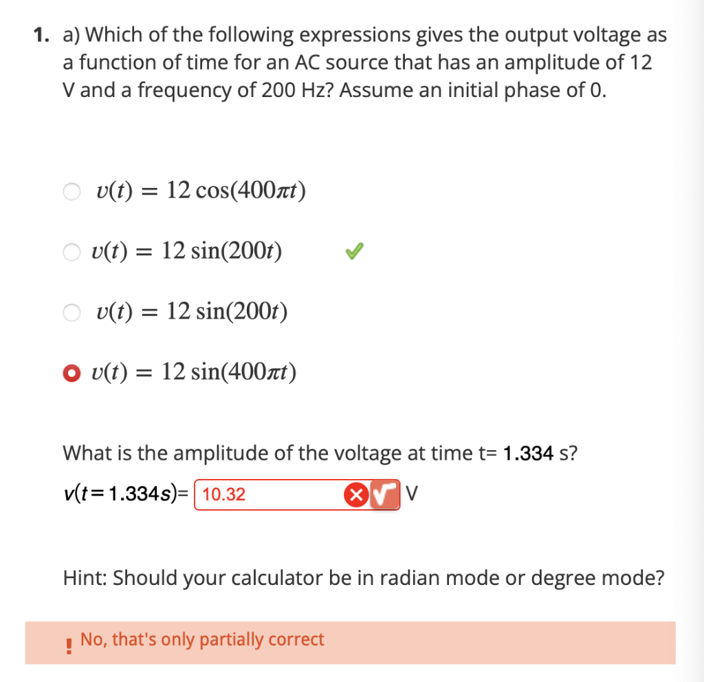 Solved a) Which of the following expressions gives the | Chegg.com