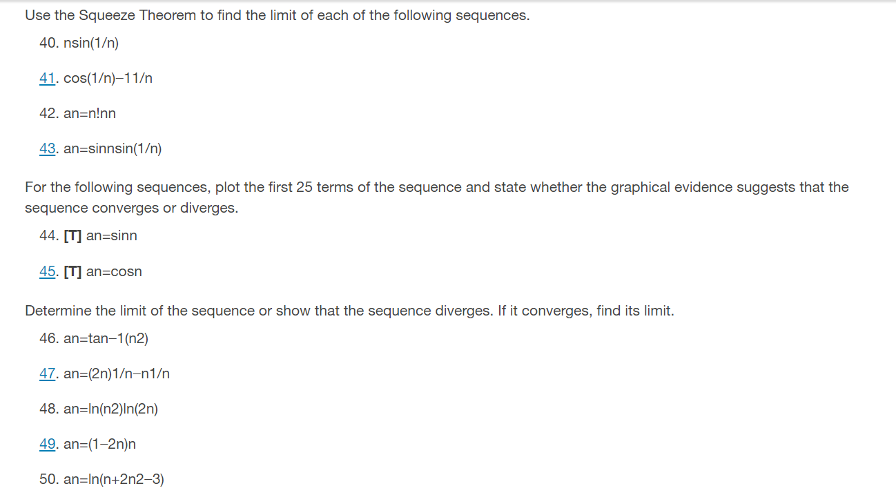 Solved Use The Squeeze Theorem To Find The Limit Of Each Of