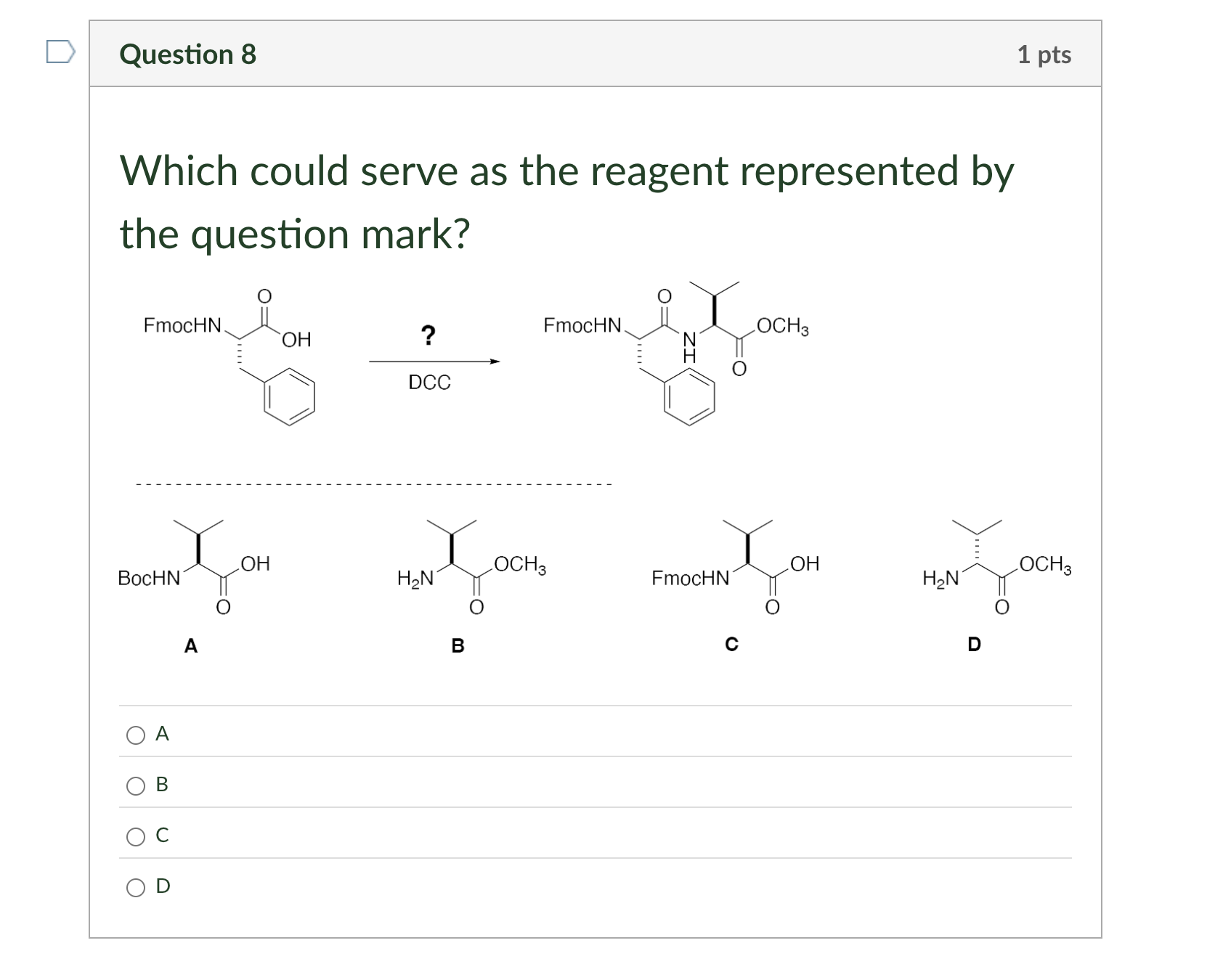 Solved by an EXPERT Question 8Which could serve as the reagent | Chegg.com