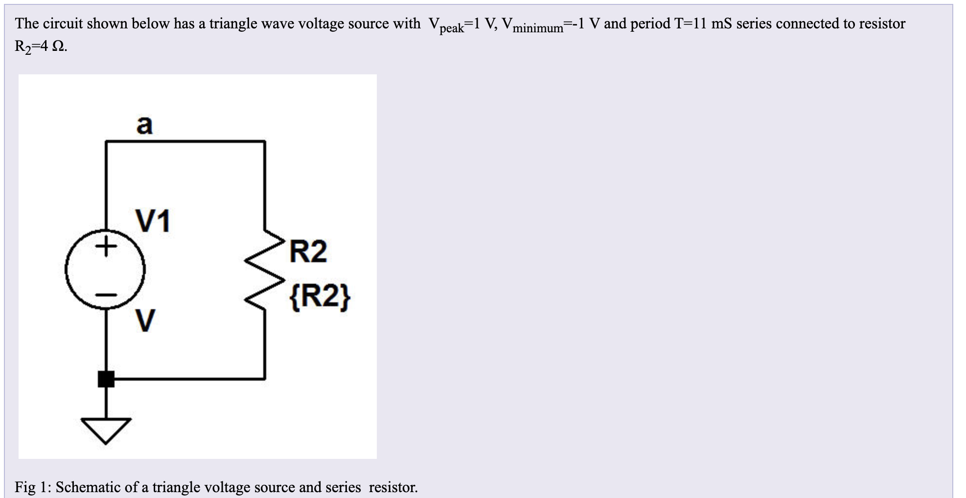 Solved The circuit shown below has a triangle wave | Chegg.com