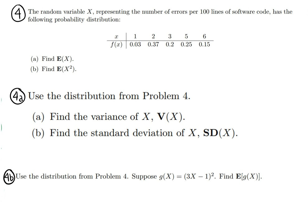 Solved The random variable X, representing the number of | Chegg.com