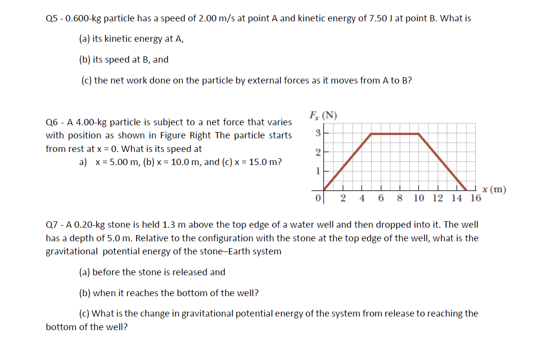 Solved Q5 - 0.600-kg ﻿particle has a speed of 2.00ms ﻿at | Chegg.com