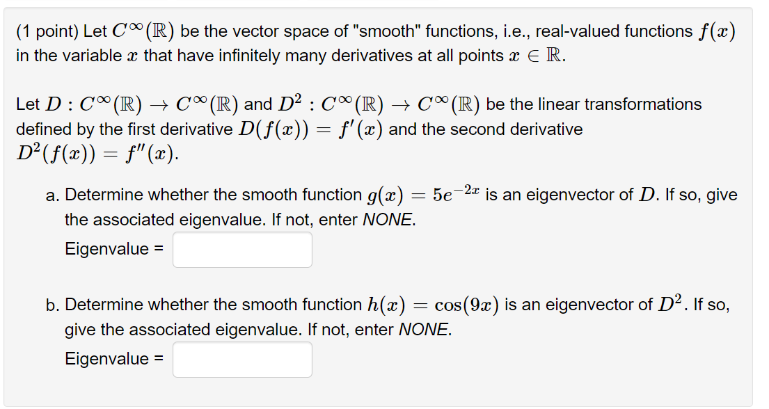 Solved (1 point) Supppose A is an invertible n x n matrix | Chegg.com
