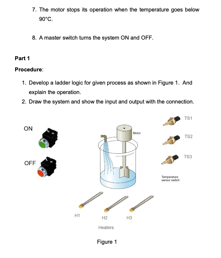 PLC Temperature Control: In a vessel there are Three | Chegg.com