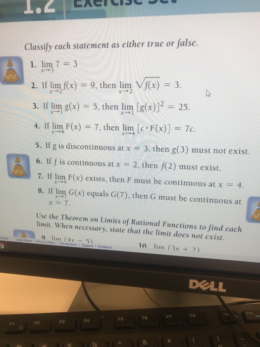 Solved EXETCISC Classify each statement as either true or | Chegg.com