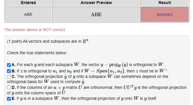 Solved Entered Answer Preview Result incorrect Message | Chegg.com