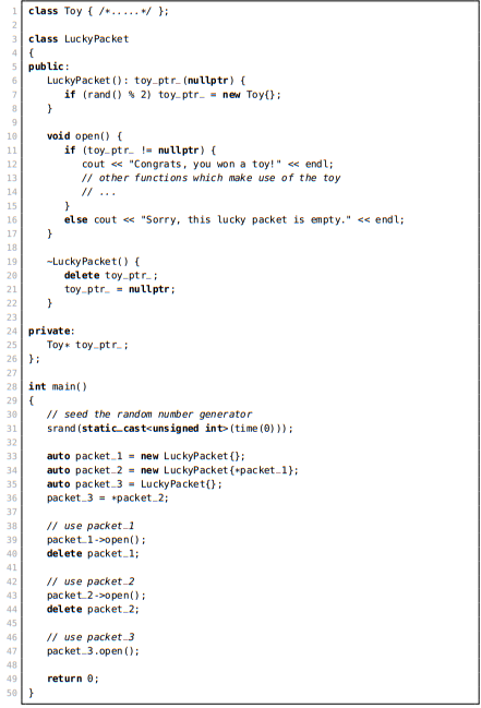 Solved a) Using raw (ordinary) pointers has a number of | Chegg.com