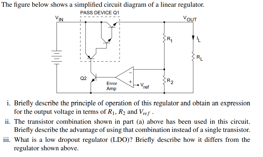Solved The figure below shows a simplified circuit diagram | Chegg.com