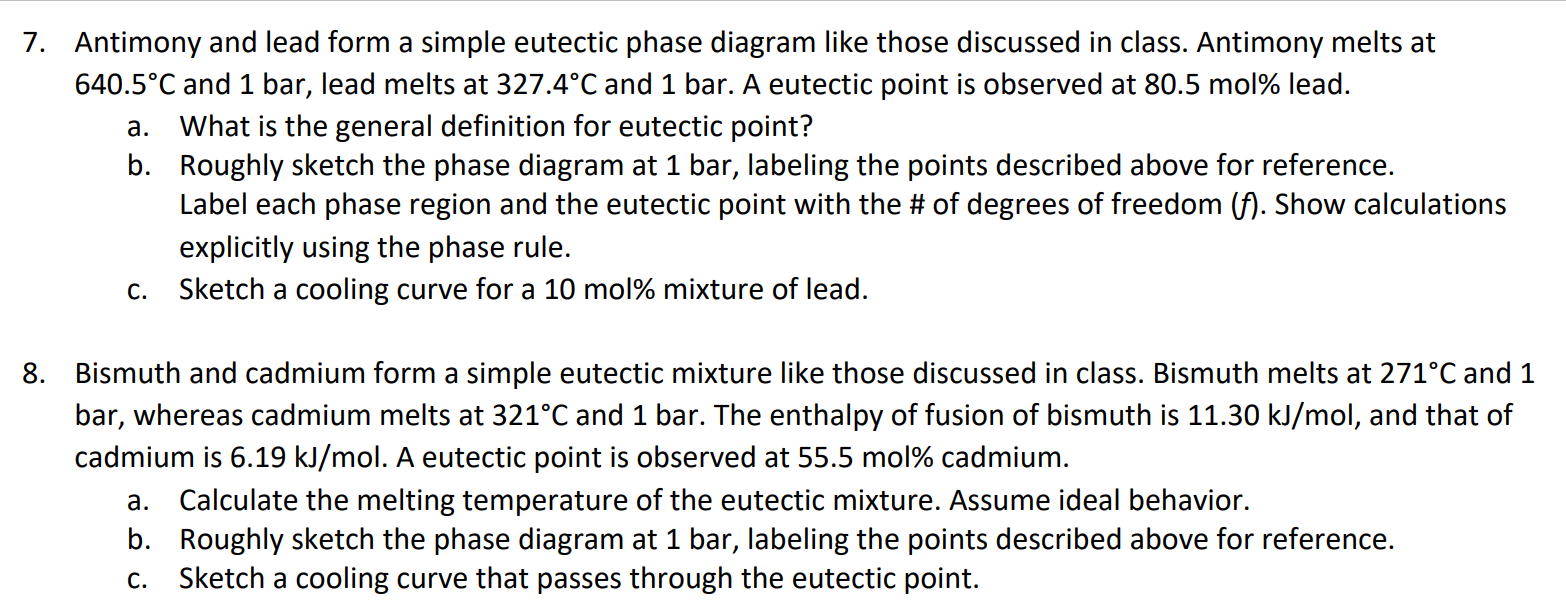 Solved Calculating phase change problems. The questions are | Chegg.com