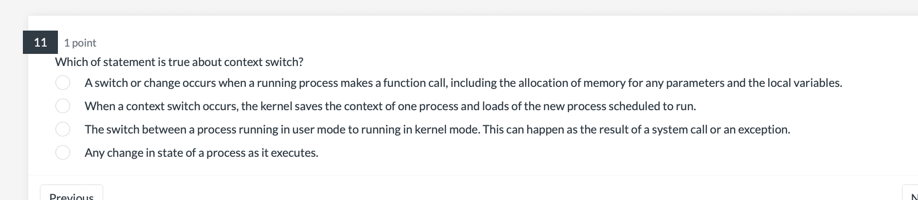 Solved 1 point Cache memory is used to store most commonly | Chegg.com