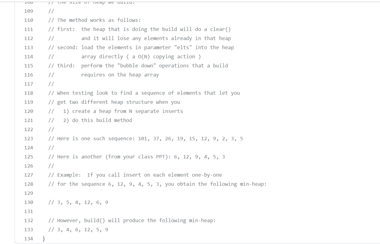 Solved Please help with MinHeap.java, using the instructions | Chegg.com