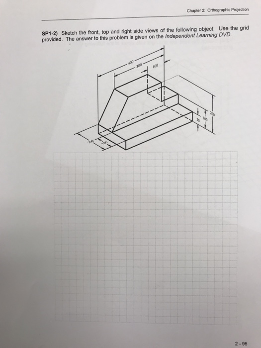 Solved Chapter 2 Orthographic Projection SP1-2) Sketch the | Chegg.com
