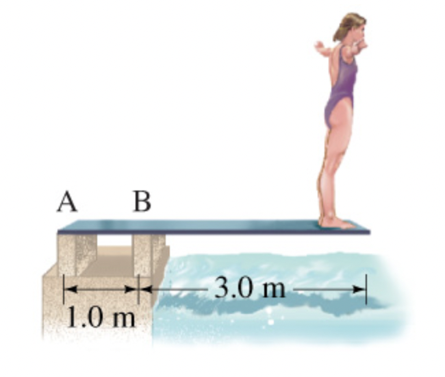Solved Calculate the forces that the supports A and B exert | Chegg.com