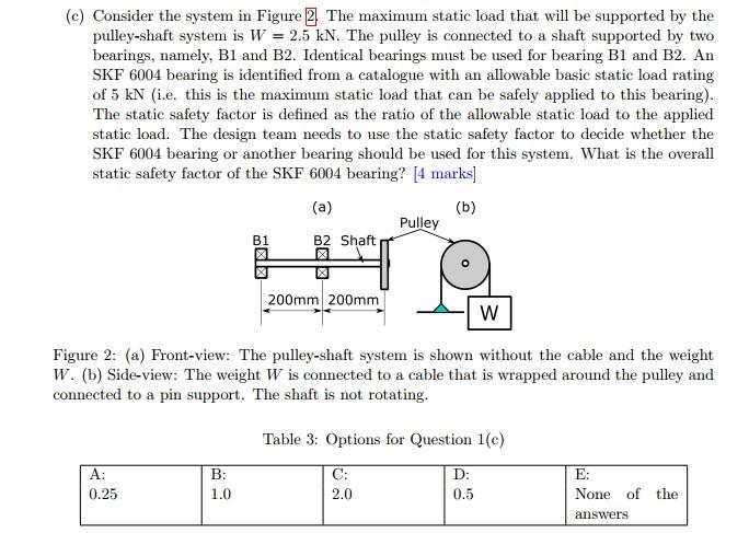 Solved (c) Consider the system in Figure 2. The maximum | Chegg.com