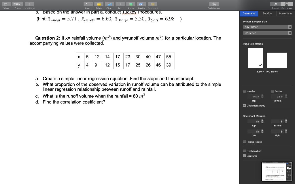 Solved 200% % + Zoom Add Page View Collaborate Format | Chegg.com