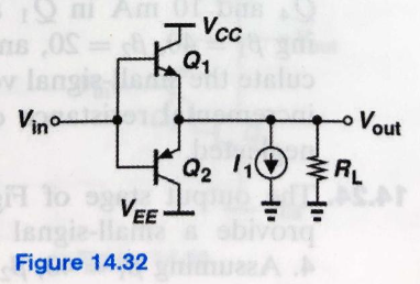 Solved This is a Push-Pull stage amplifier. Consider the | Chegg.com