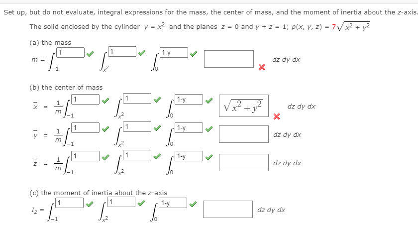 Solved Set up, but do not evaluate, integral expressions for | Chegg.com