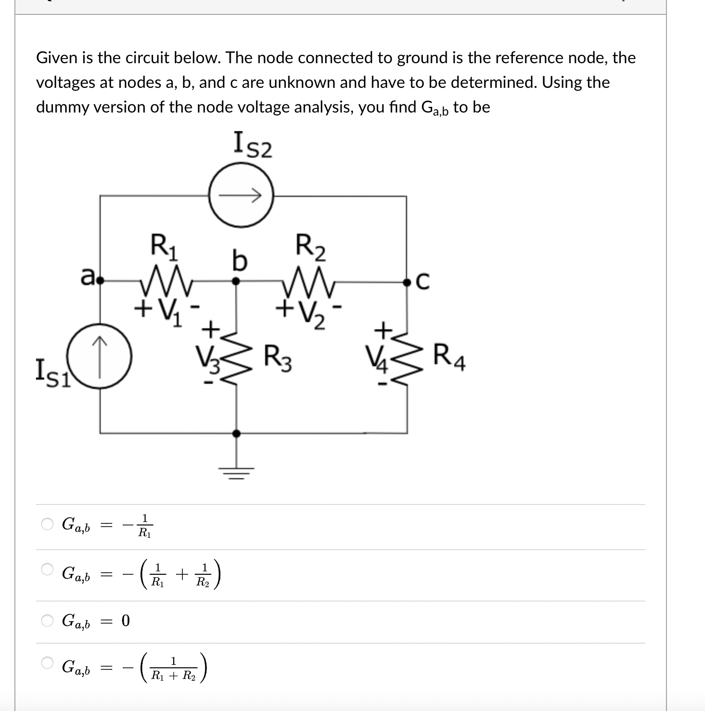 Solved Given is the circuit below. The node connected to | Chegg.com