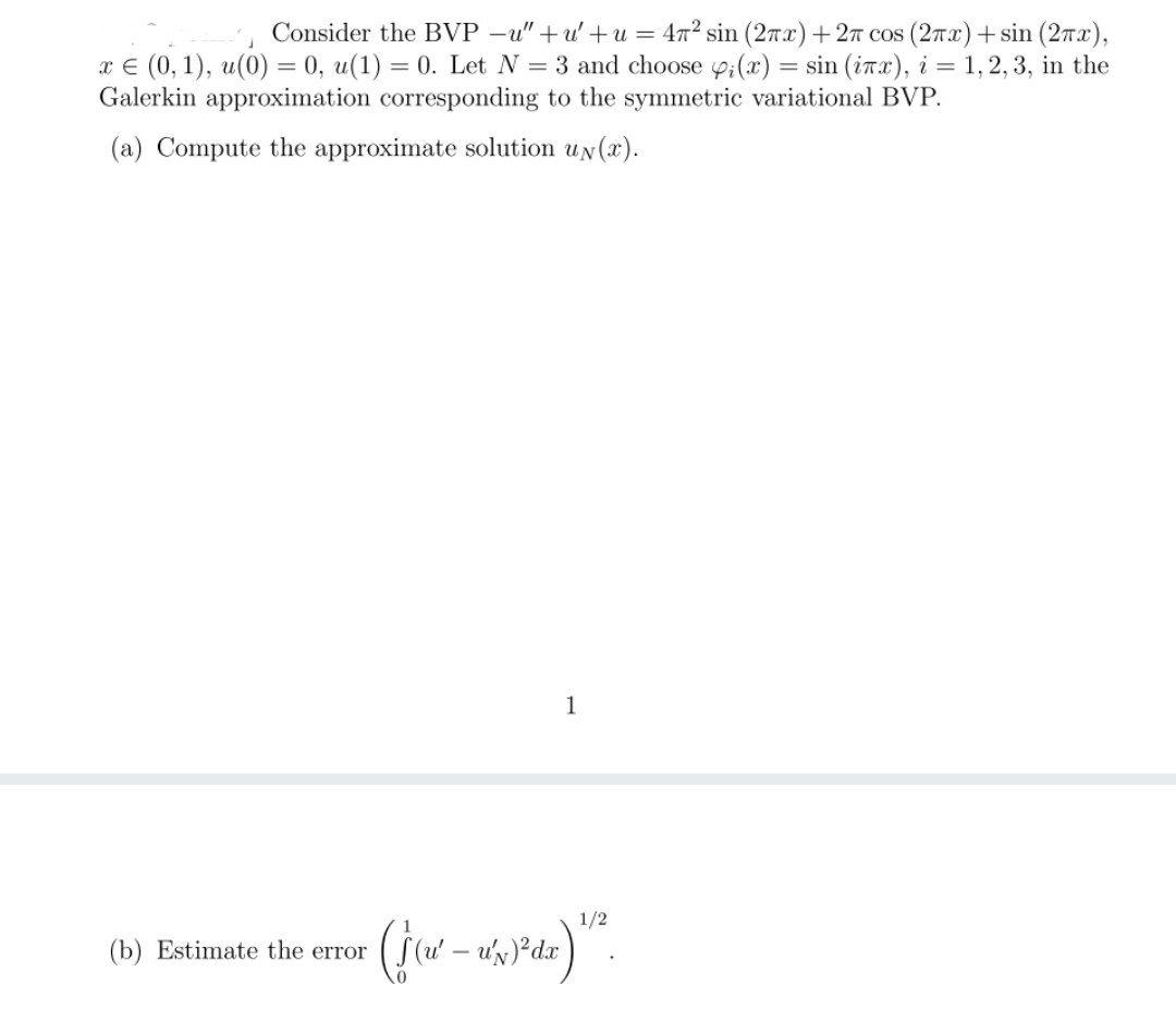 Solved Consider the BVP | Chegg.com