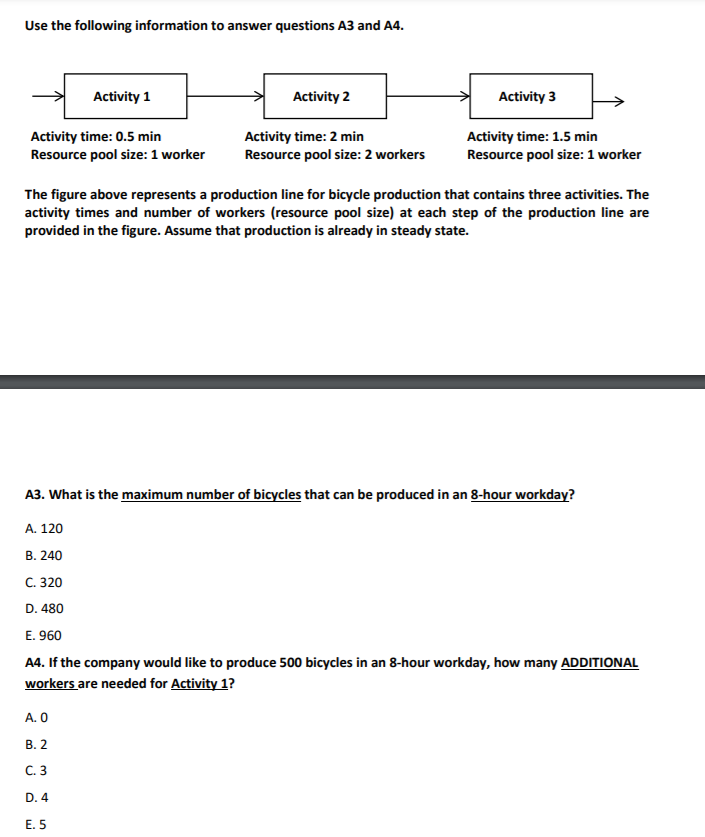 Solved Use the following information to answer questions A3 | Chegg.com