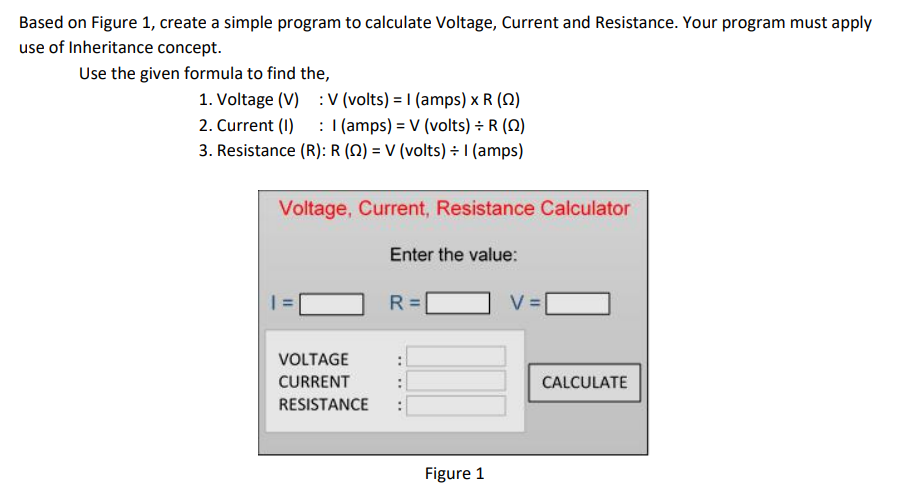 Solved Based on Figure 1, create a simple program to | Chegg.com