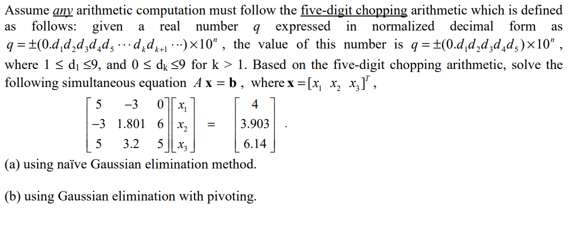 Solved as a as +1 = Assume any arithmetic computation must | Chegg.com