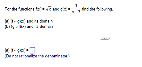 Solved For the functions f(x)=x and g(x)=x+31 find the | Chegg.com