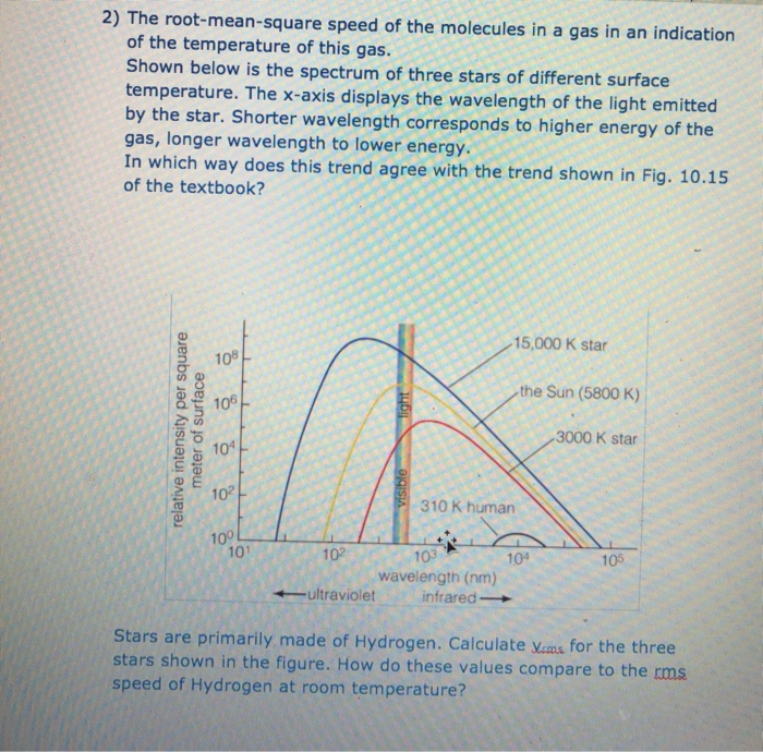Solved 2) The root-mean-square speed of the molecules in a | Chegg.com